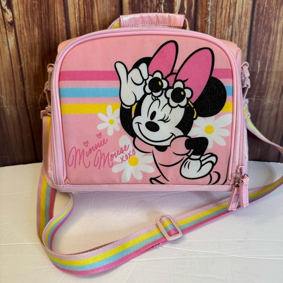 Disney | Accessories | Disney Minnie Mouse Lunch Box Pink Adjustable ...